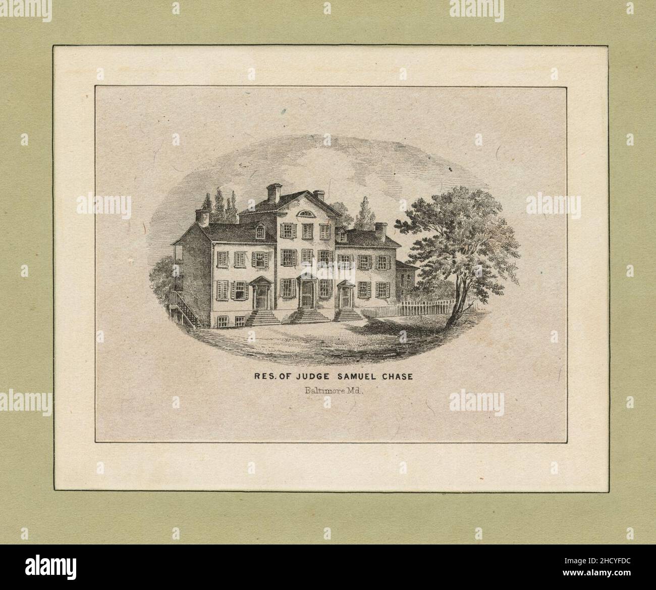 Res(idence) of Judge Samuel Chase Stock Photo - Alamy