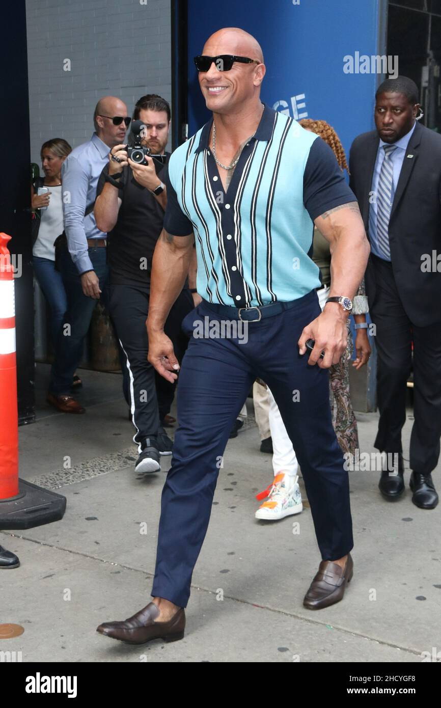 New York - NY - 20190731 Dwayne 'The Rock' Johnson is all smiles as he ...