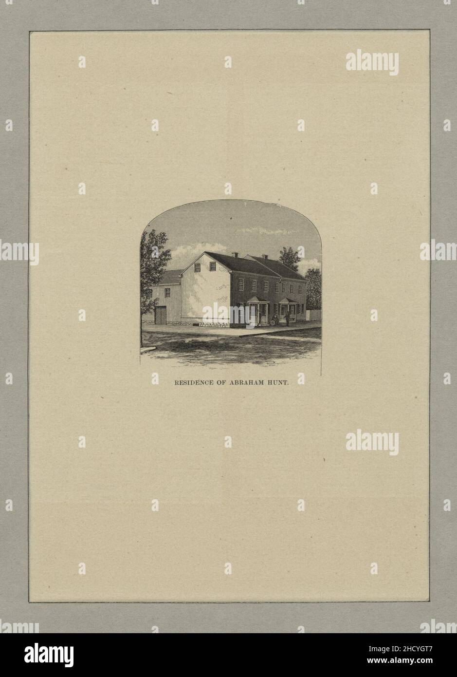Residence of Abraham Hunt Stock Photo - Alamy