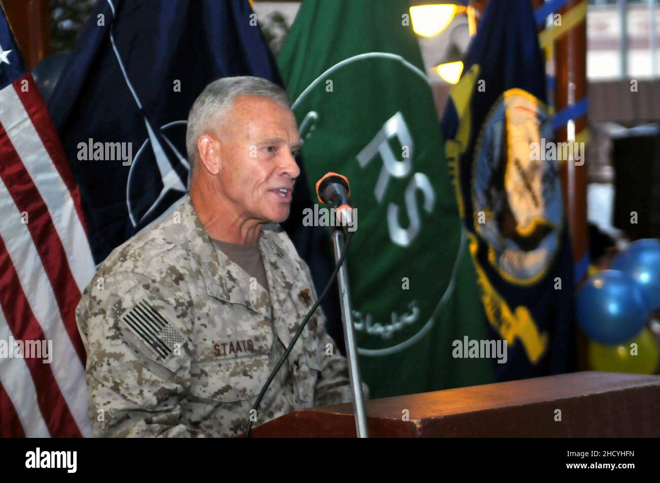 Resolute Support Mission Celebrates Navy's 241st Birthday 161013 Stock ...