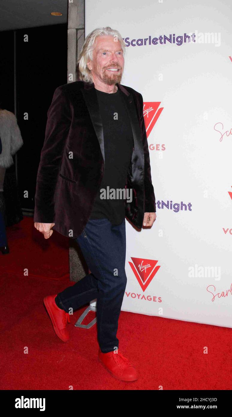 New York - NY - 20190214 Stars attended the Virgin Voyages Scarlet ...