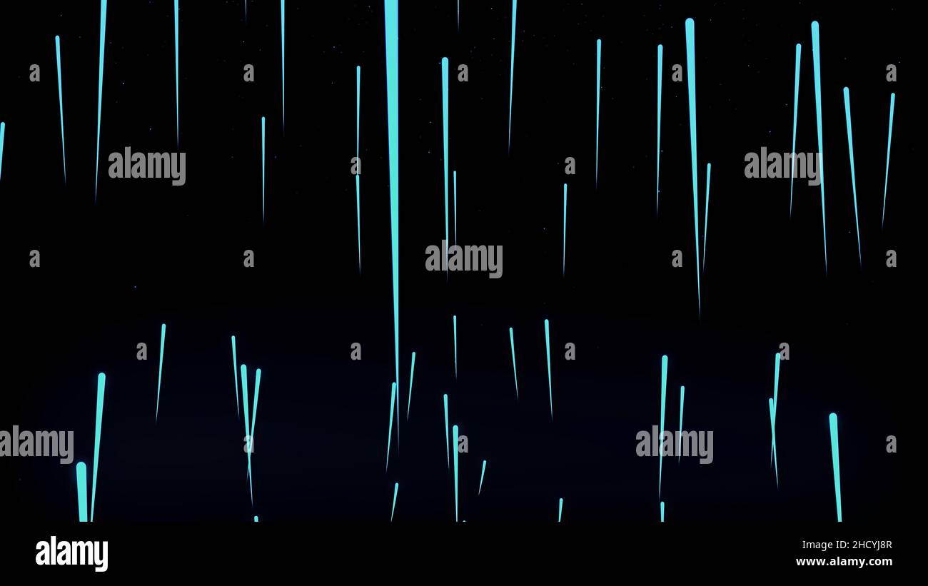 Flying through star fields in deep space. Magic flickering dots or ...