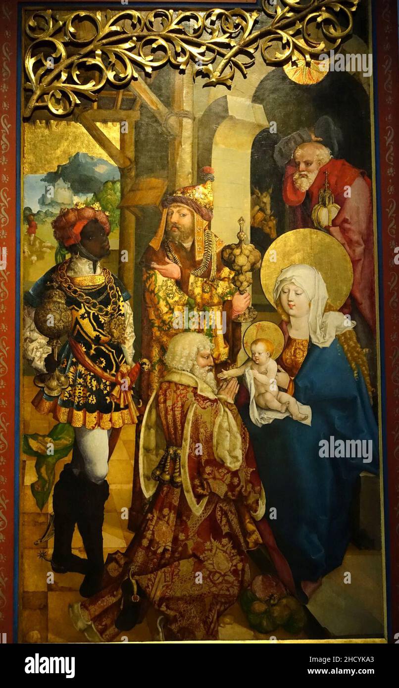 Retable from St. Cyriacus and Pankratius Church, detail 4, by workshop of Niclaus Weckmann ...