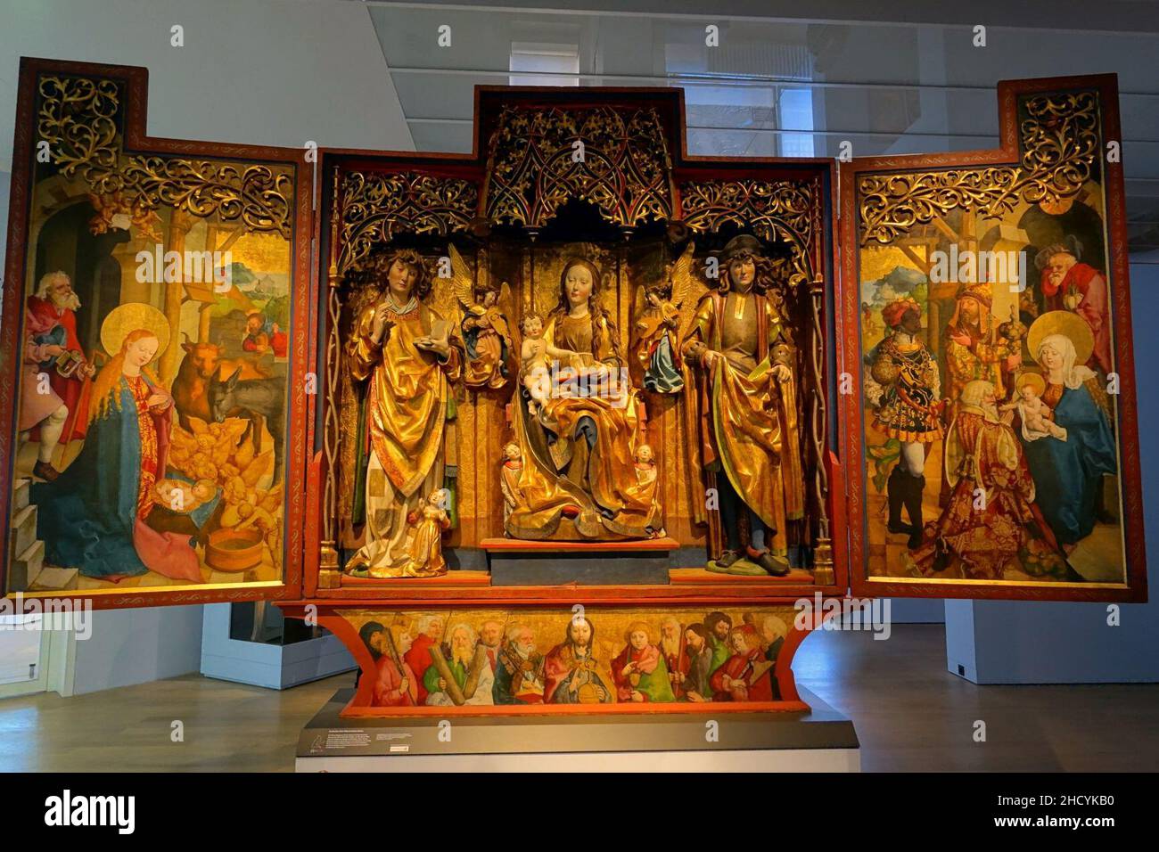 Retable from St. Cyriacus and Pankratius Church, by workshop of Niclaus Weckmann, Talheim, Kreis ...