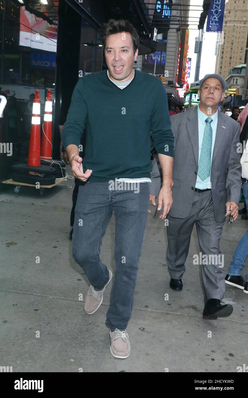 New York - NY - 20191016 Jimmy Fallon stops by Strahan Sara and Keke to ...