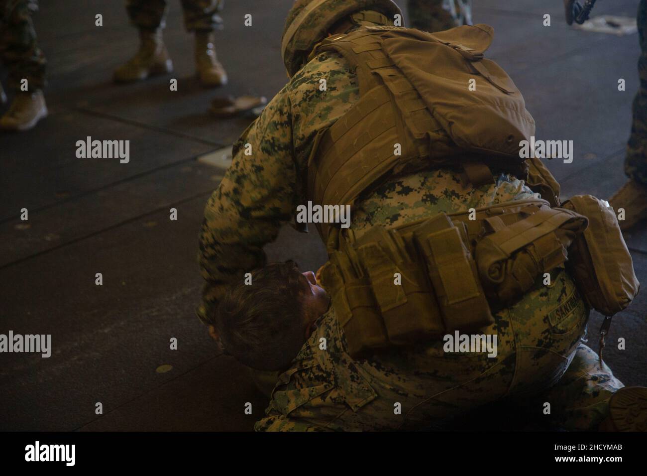 U.S. Marine Corps Sgt. Israel Santibanez, an engineering ...