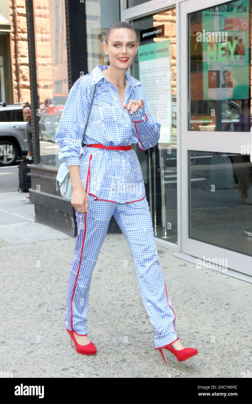 New York - NY - 20190716 Emily Deschanel arrives at the Build Series to ...