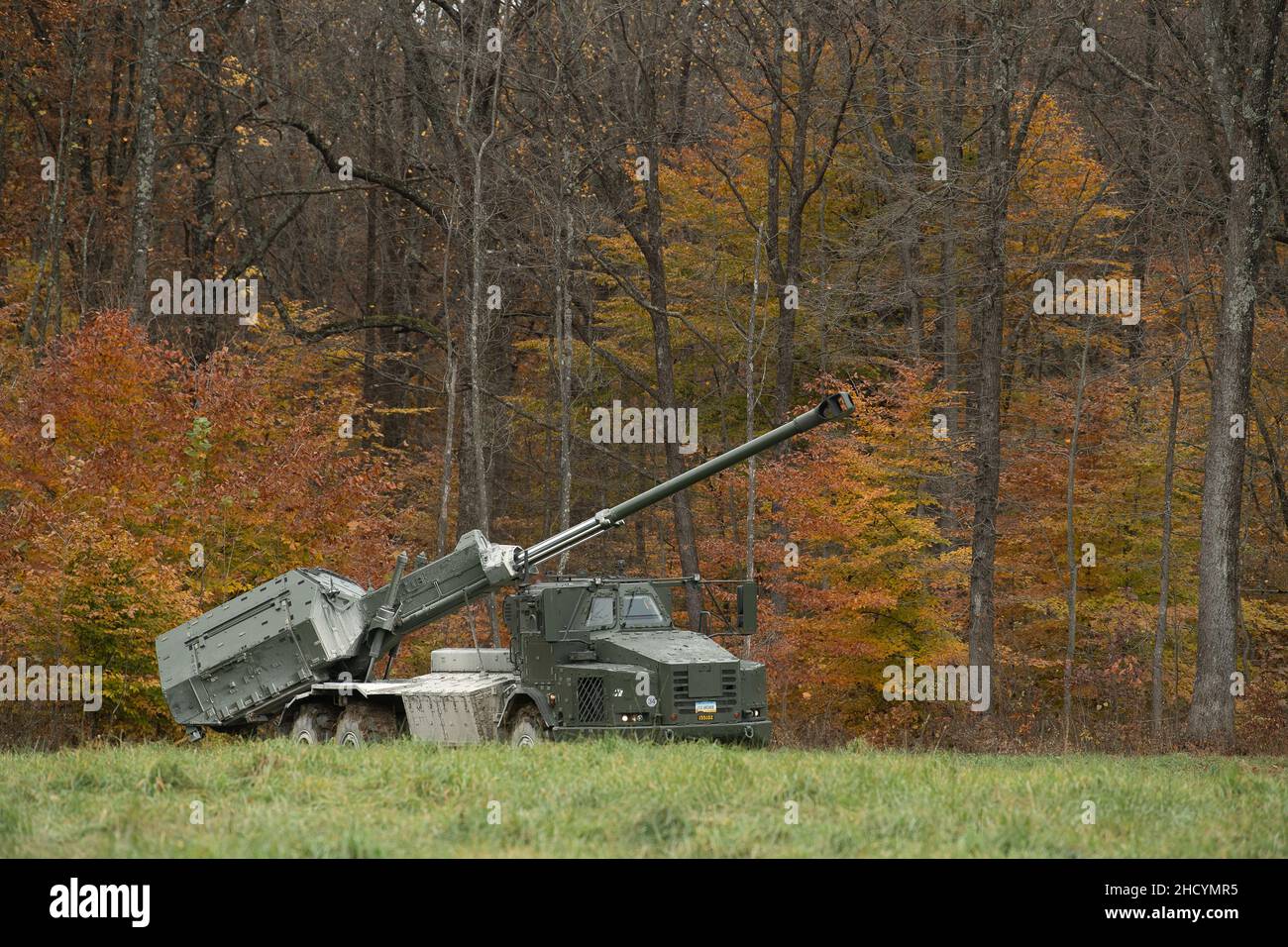 A Swedish Armed Forces highly mobile Archer Artillery System in ...