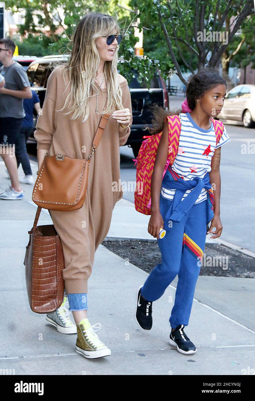 New York - NY - 20190621-Heidi Klum Hops Into her car With Daughter Lou ...
