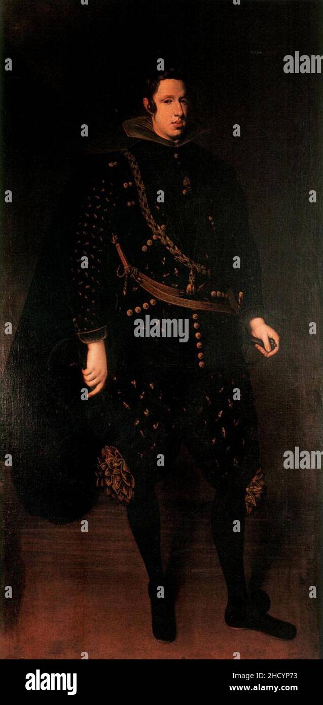 Retrato de Felipe IV, by studio of Diego Velázquez Stock Photo - Alamy