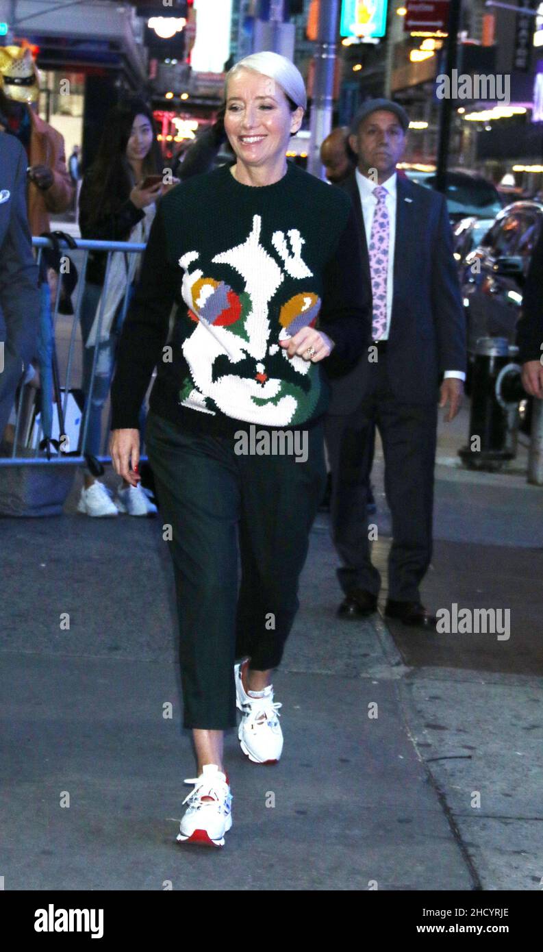 New York - NY - 20191029 Henry Golding and Emma Thompson arrive at Good ...
