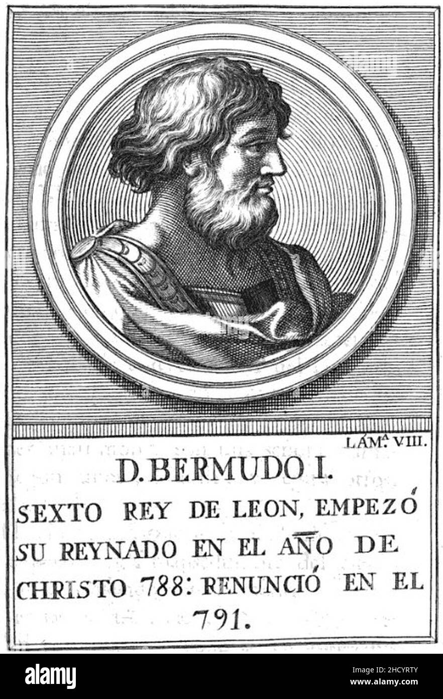 Retrato-043-Rey de León-Bermudo I Stock Photo - Alamy