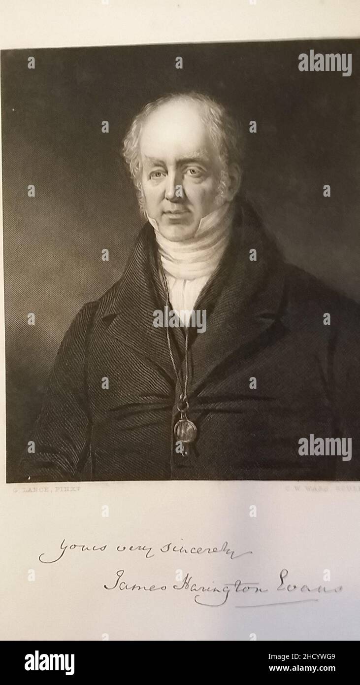 Rev James Harington Evans Stock Photo - Alamy