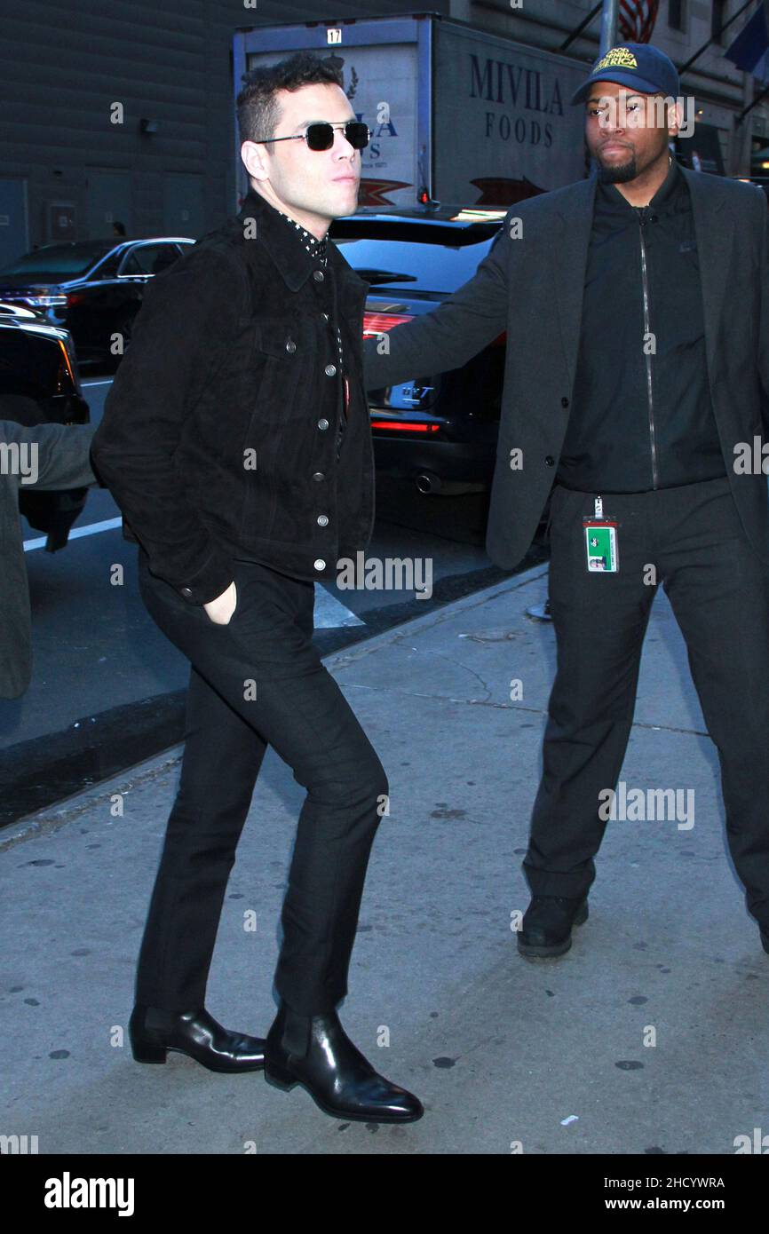 New York - NY - 20190425 Rami Malek arrives at Good Morning America to ...