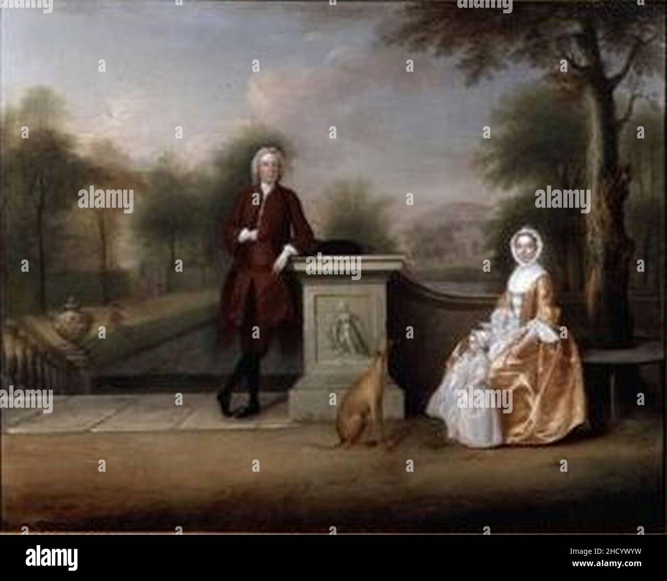 Rev. Hon. Robert Cholmondeley and his wife Mary by Arthur Devis Stock ...