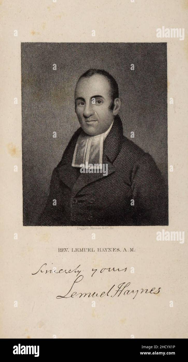 Rev lemuel haynes hi-res stock photography and images - Alamy