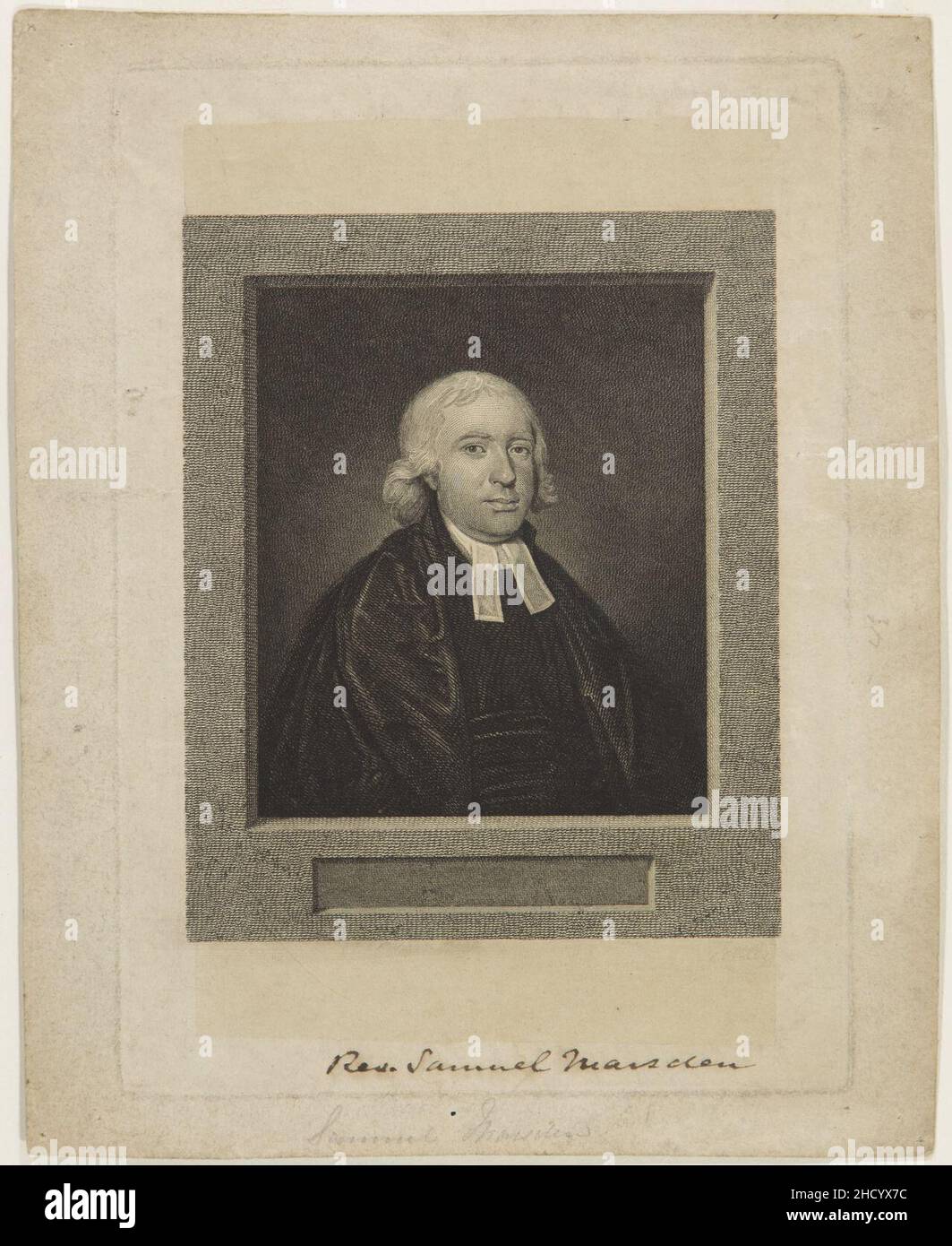 Rev. Samuel Marsden Stock Photo - Alamy