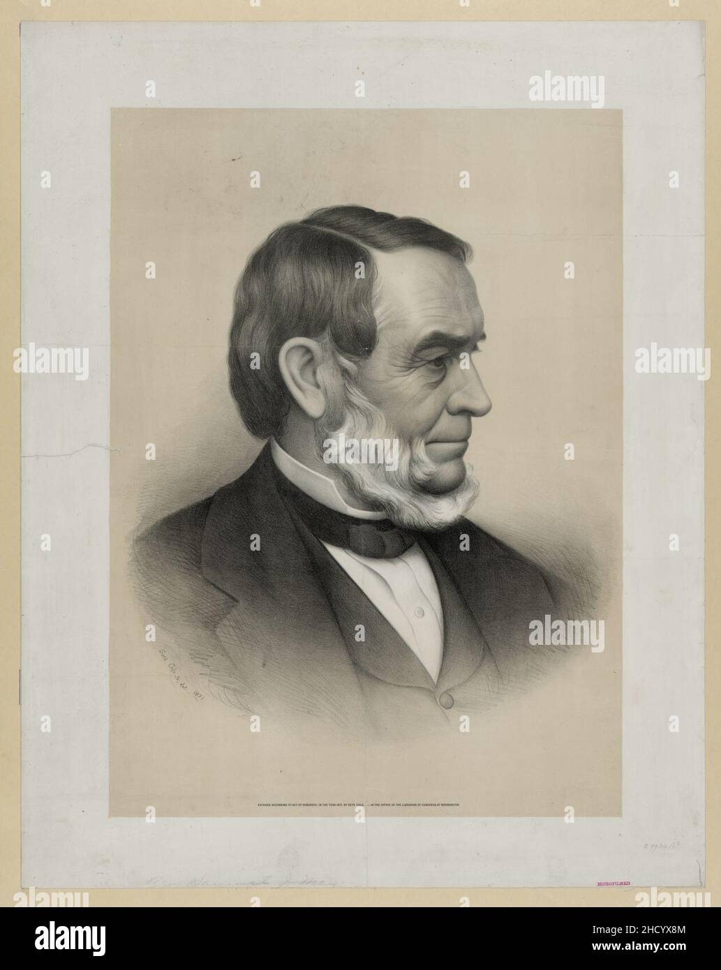 Rev. Samuel Joseph May, head-and-shoulders portrait, facing right ...