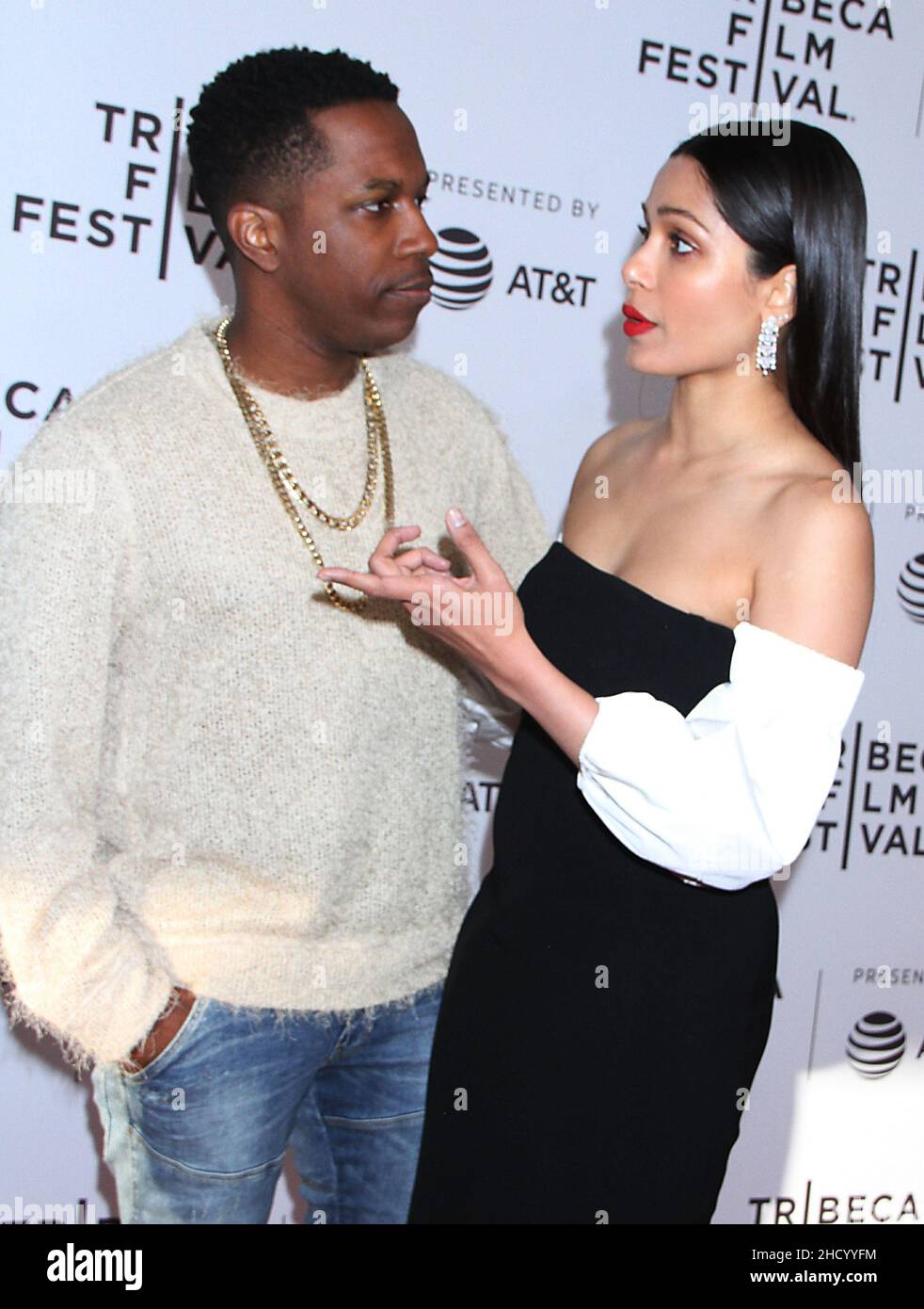New York - NY - 20190427 Guests pose for pictures on the red carpet as ...