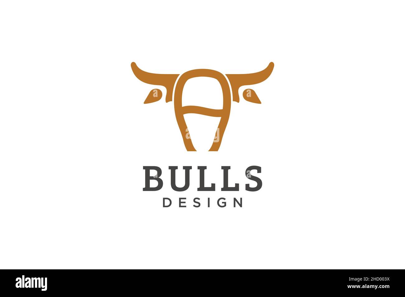 Letter A logo, Bull logo,head bull logo, monogram Logo Design Template ...