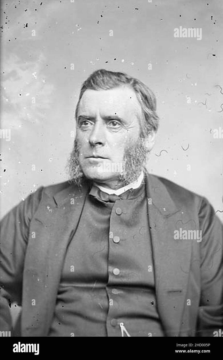 Revd William Theophilus Thomas (Gwilym Gwenffrwd, 1824-99 Stock Photo ...