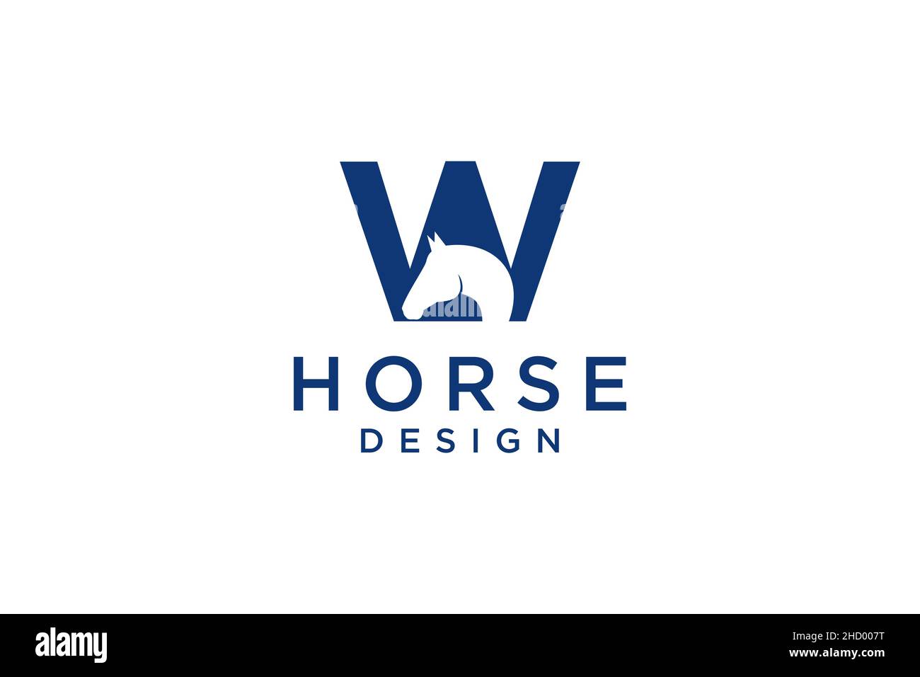 The logo design with the initial letter W is combined with a modern and ...