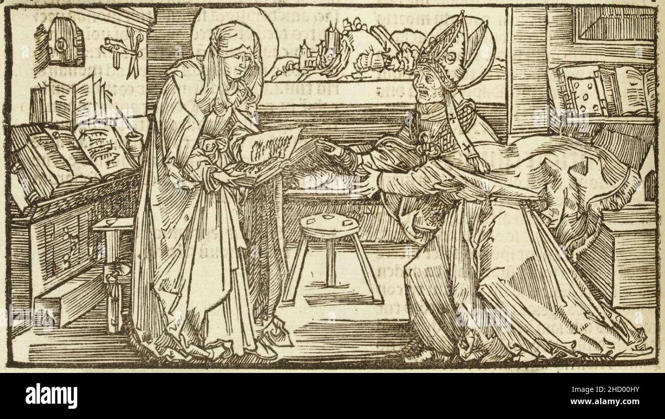 Revelationes Sancte Birgitte by Albrecht Dürer - St. Bridget in her ...