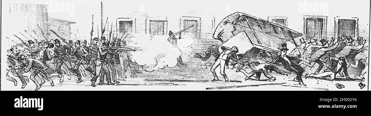 Revolta do Vintém (Angelo Agostini Stock Photo - Alamy