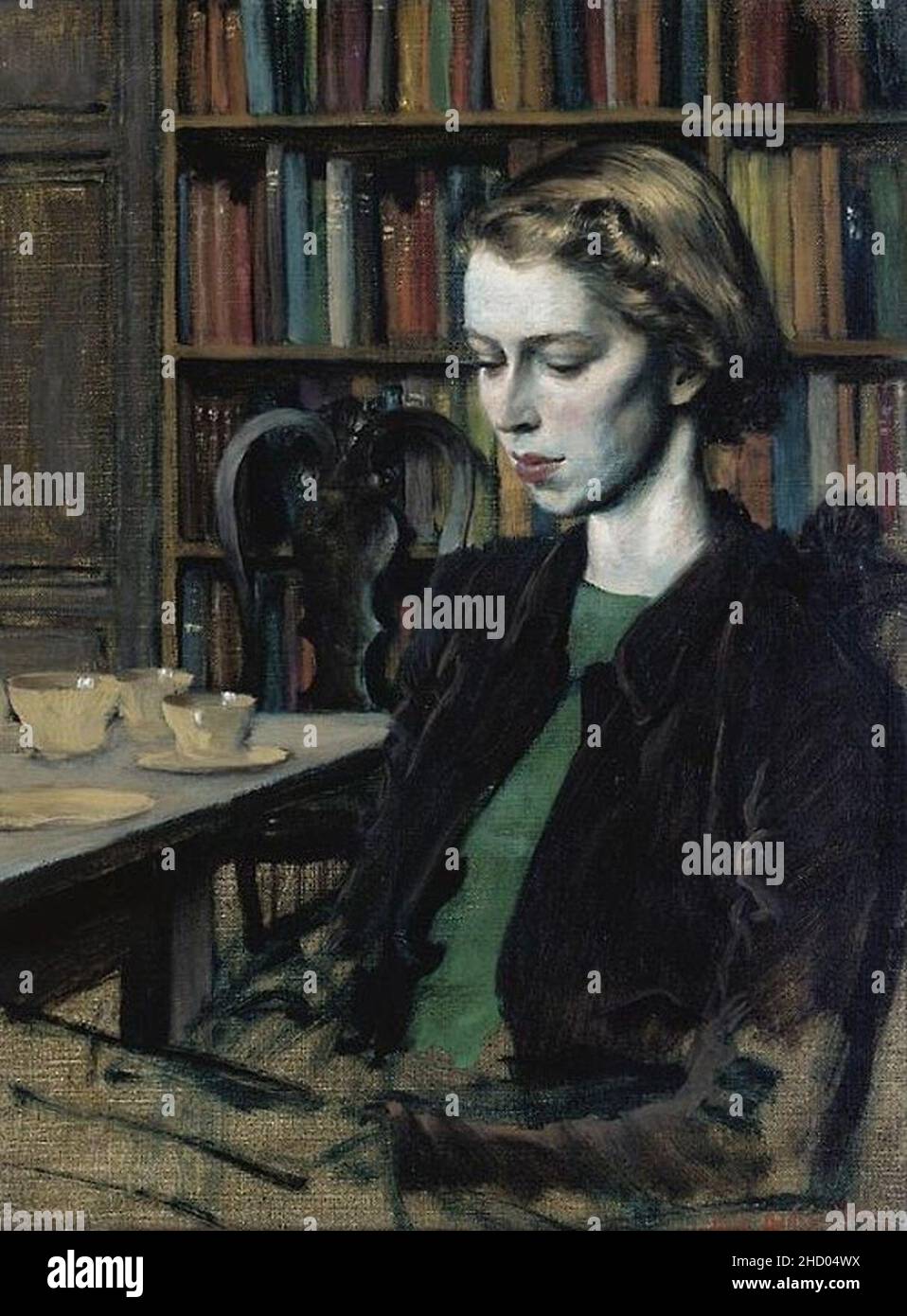 Rex Whistler - Miss Juliet Henley at Breccles Hall 1943 Stock Photo - Alamy