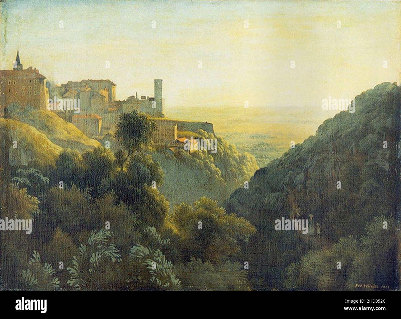 Rex Whistler - Tivoli from the Road 1929 Stock Photo - Alamy