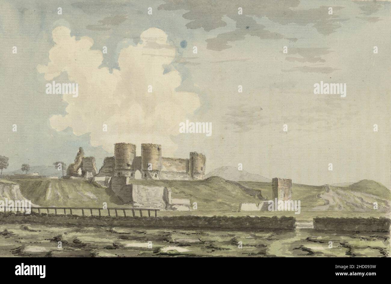 Rhuddlan castle 02159 Stock Photo - Alamy
