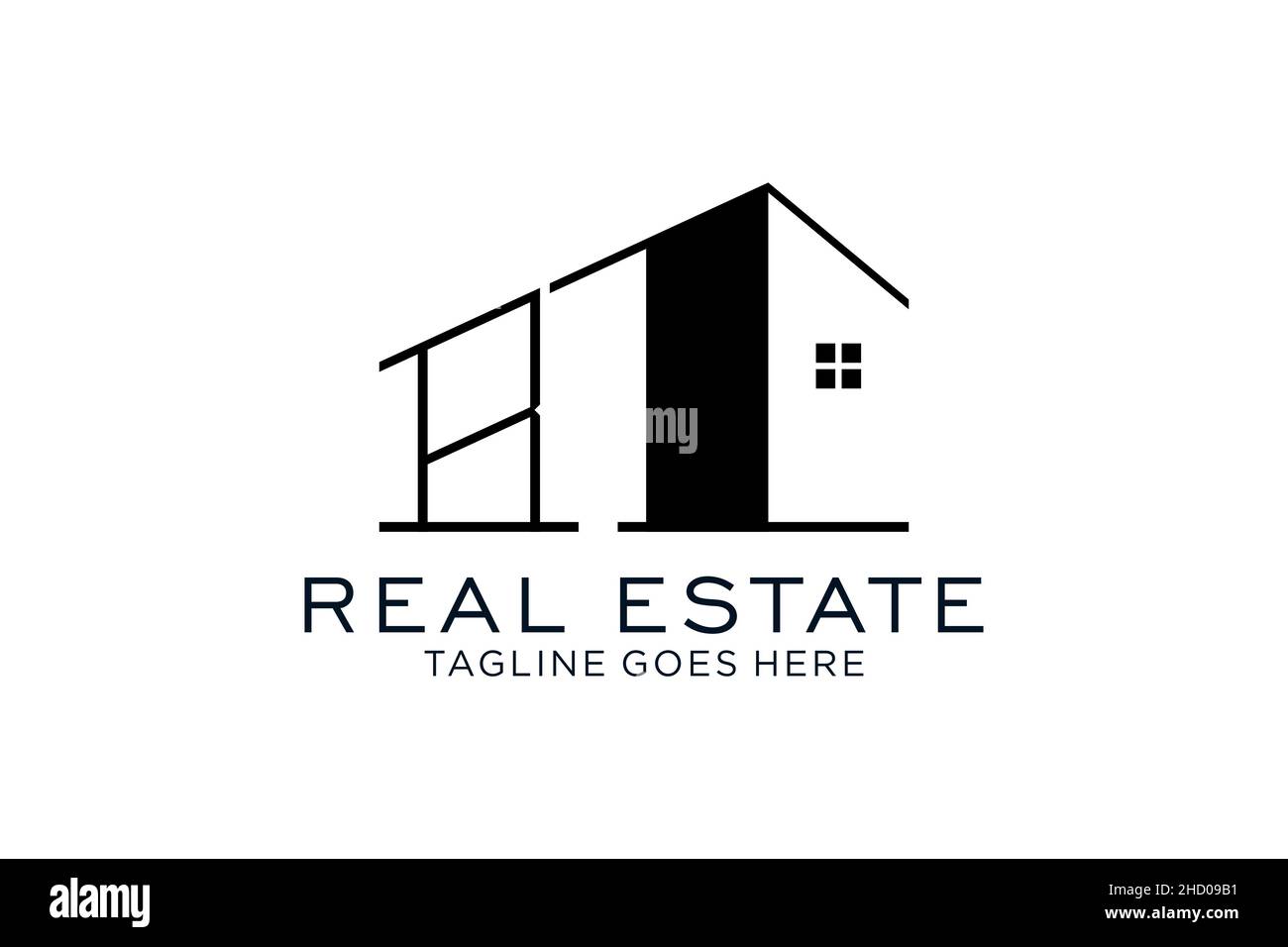 Letter B for Real Estate Remodeling Logo. Construction Architecture ...