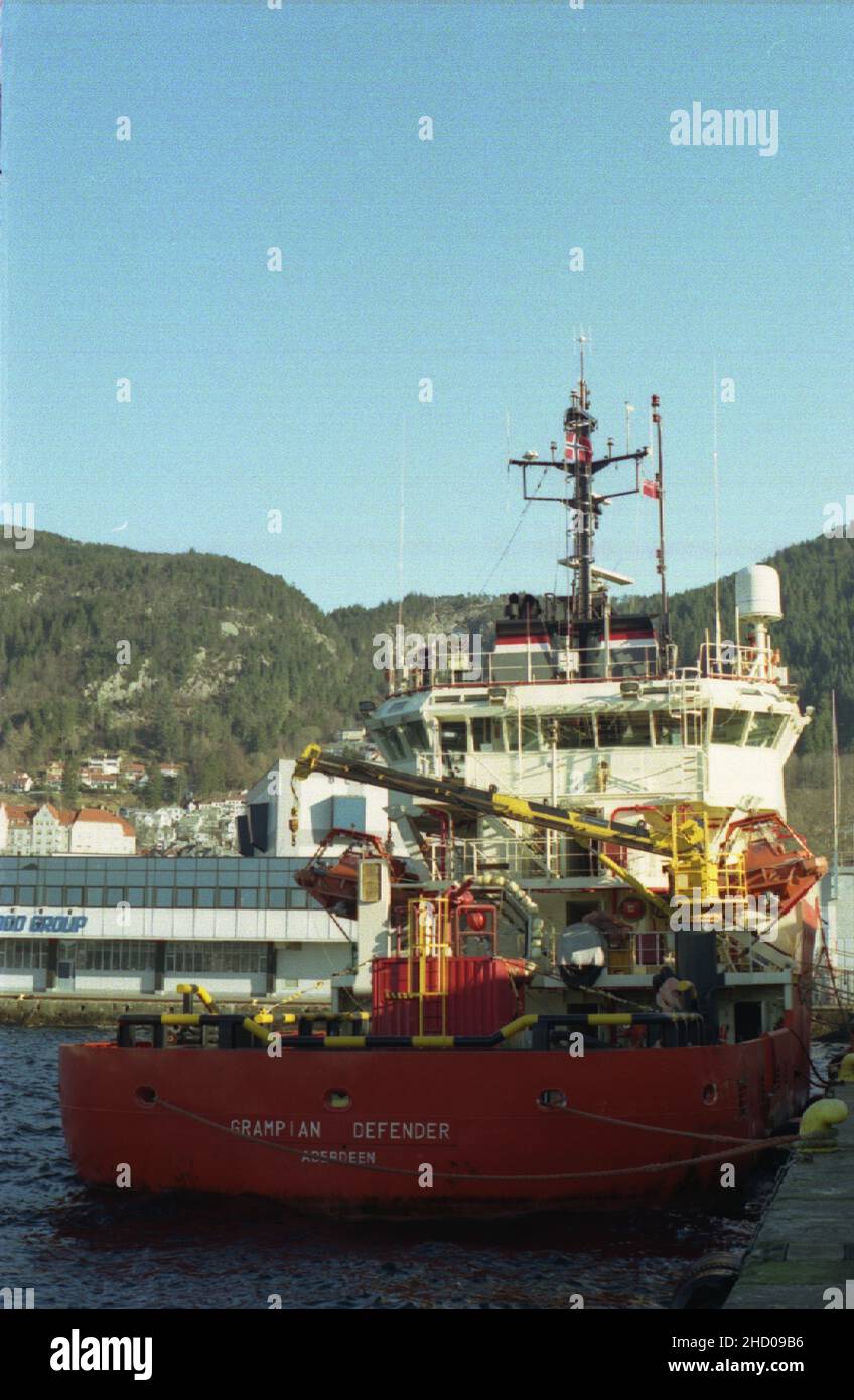 IMO 9235323;Grampian Defender, Safety Supply Vessel in Bergen, Norway ...