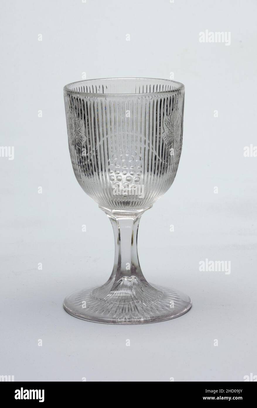 Ribbed Grape Goblet, mid-19th century Stock Photo - Alamy
