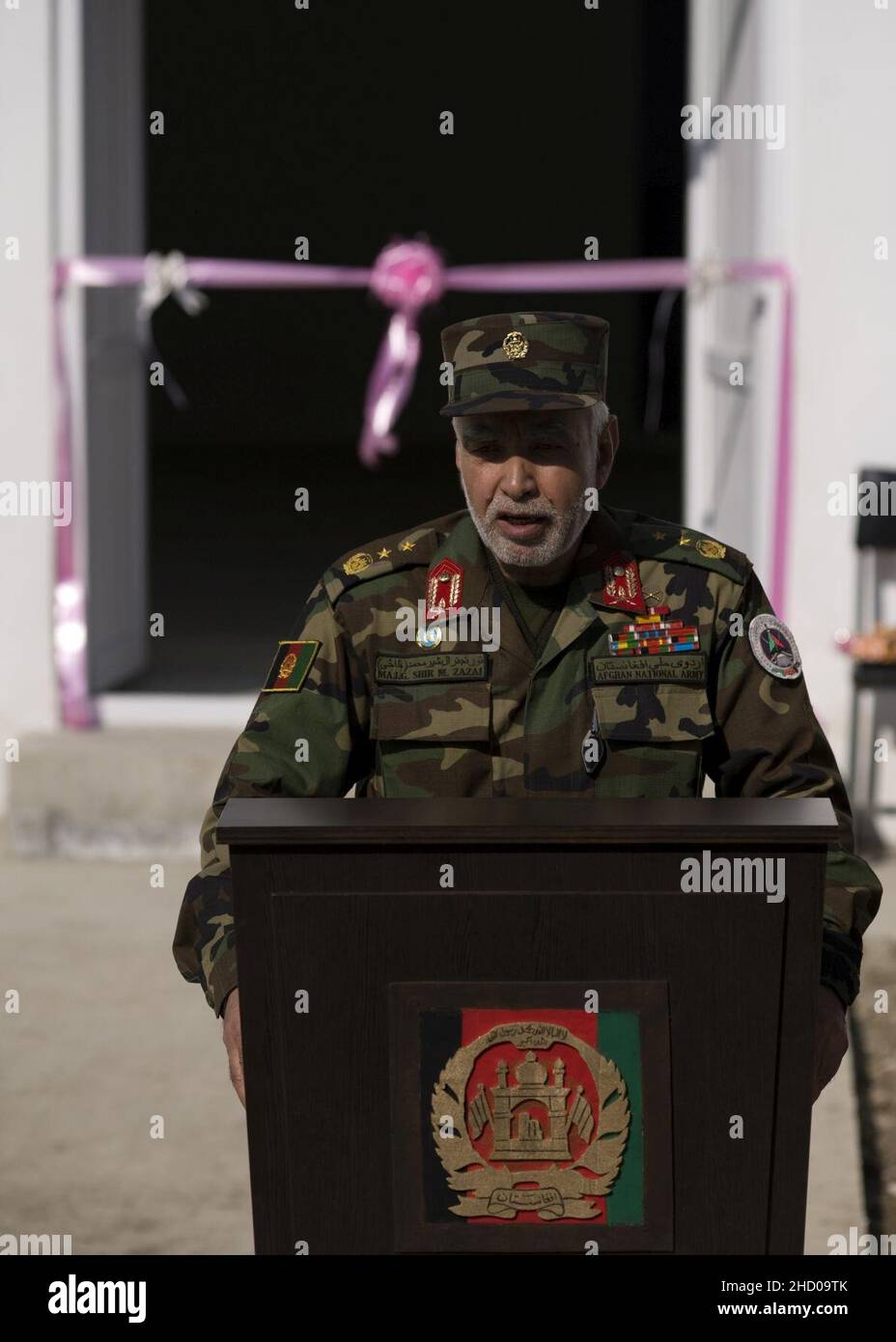 Ribbon Cutting at Afghan National Army National Military Academy of ...