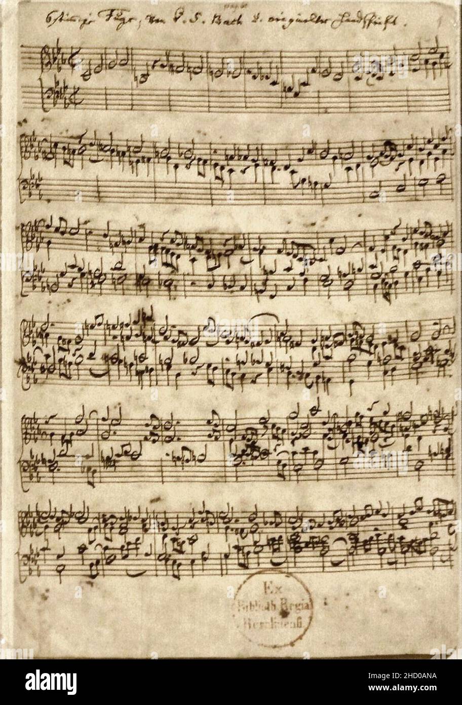 Ricercar a 6 BWV 1079 Stock Photo - Alamy