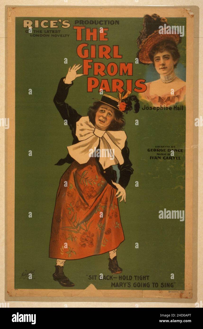 Rice's production of the latest London novelty, The girl from Paris ...