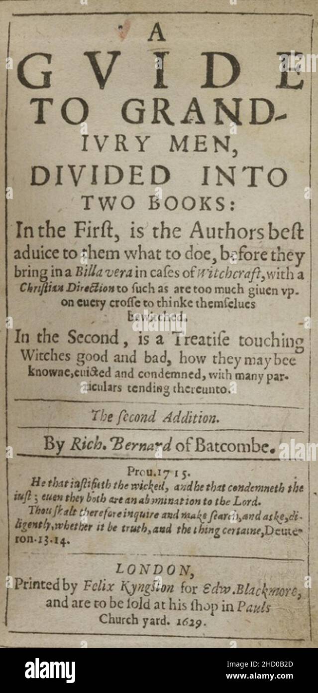 Richard Bernard Cover Stock Photo - Alamy