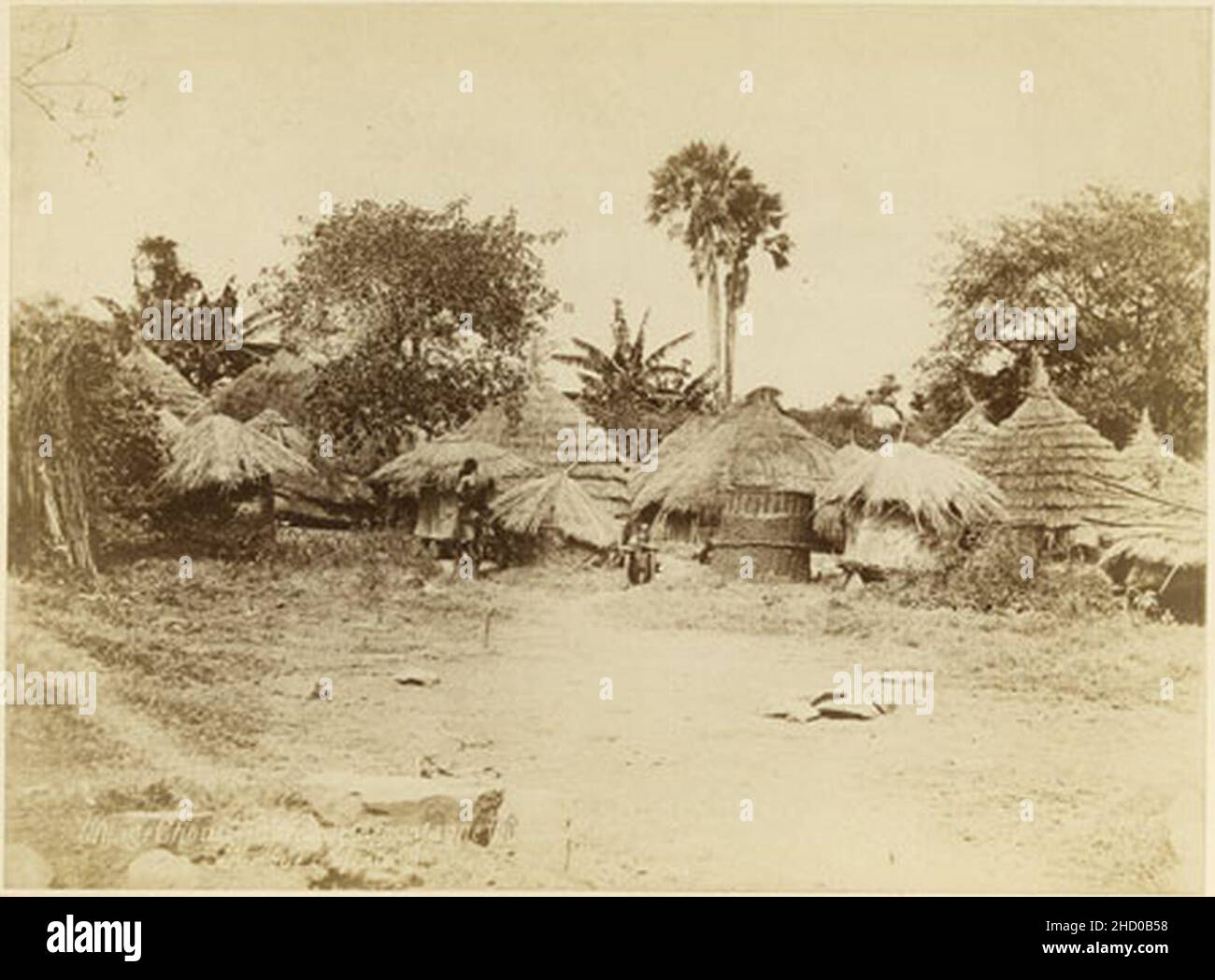 Richard Buchta - Acholi village Stock Photo - Alamy