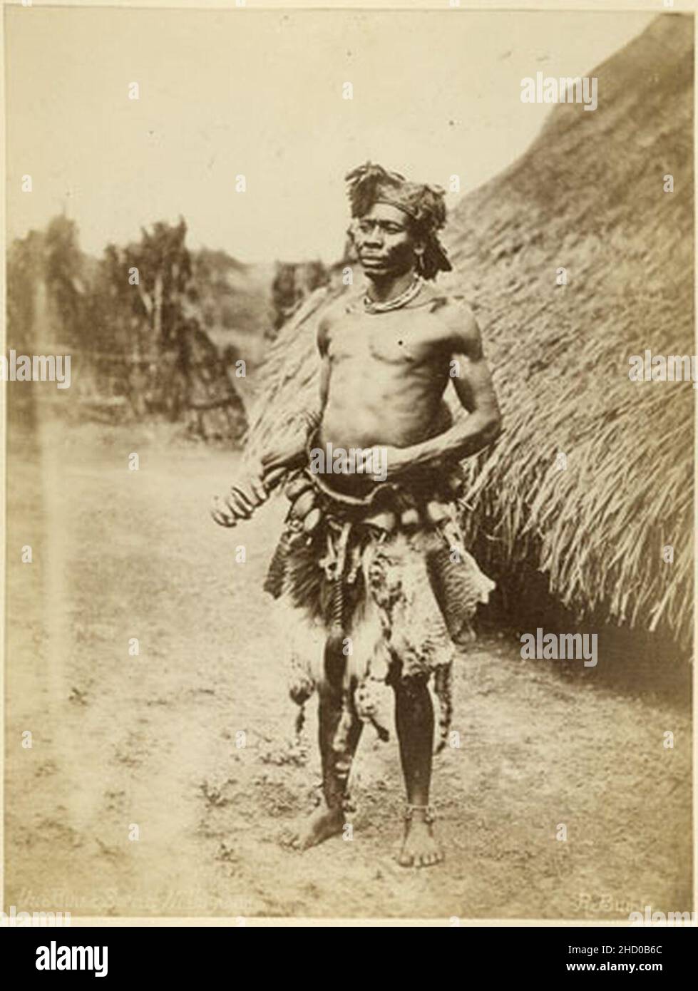 Richard Buchta - Portrait of a Zande witchdoctor Stock Photo - Alamy