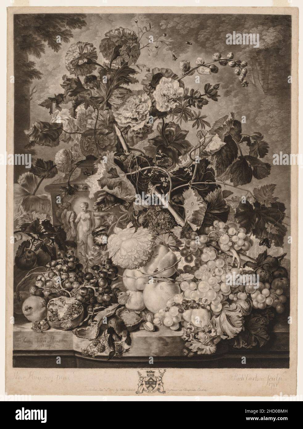 Richard Earlom (British, 1743-1822) - A Fruit Piece Stock Photo - Alamy