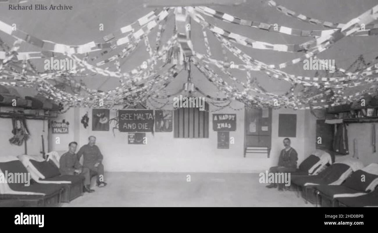 Richard Ellis, British troops in Malta during ww1 Stock Photo - Alamy