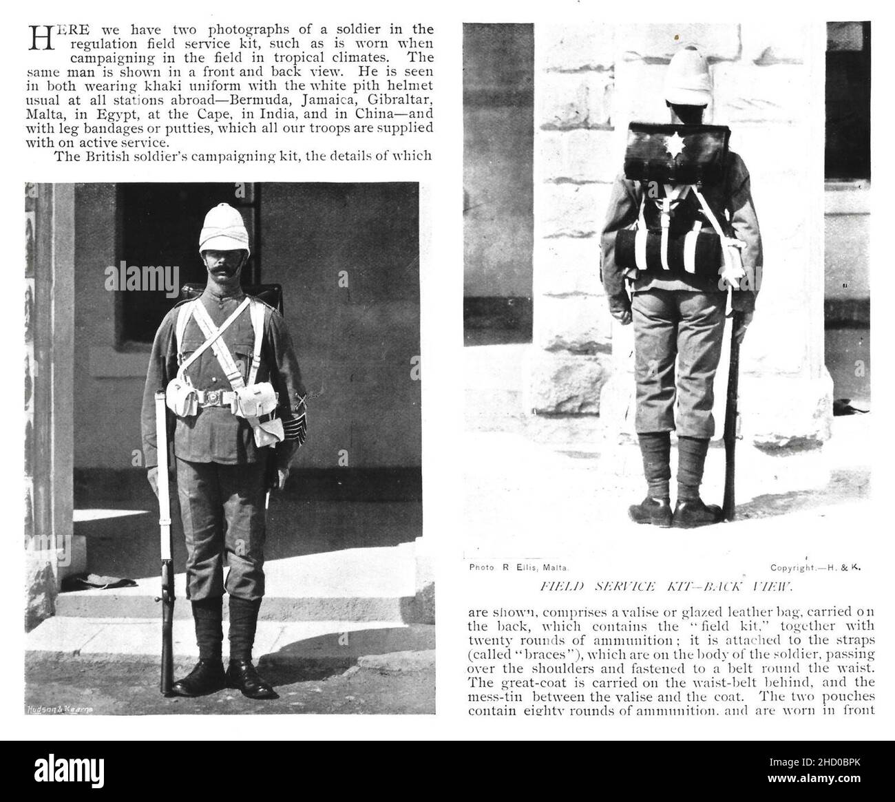 Richard Ellis, British soldiers in Malta Stock Photo - Alamy