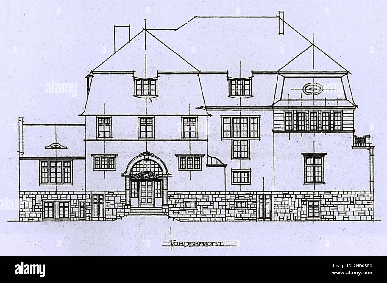 Richard Ehrlich (1866-1942), Villa Leo Lewin, Vorderfront Stock Photo ...