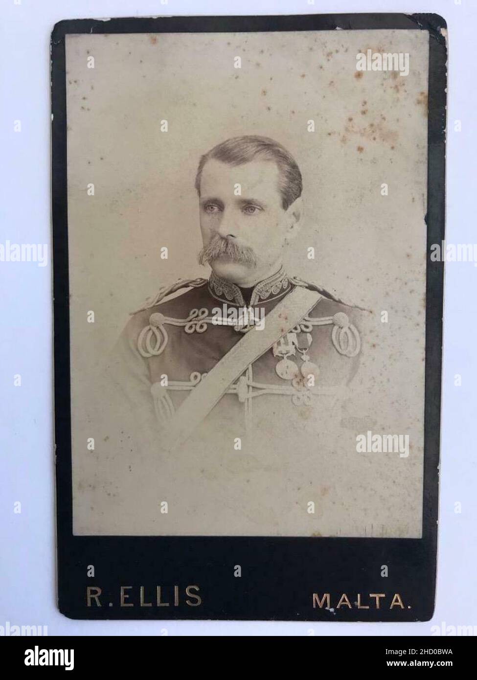 Richard Ellis, Military officer with medals Stock Photo - Alamy