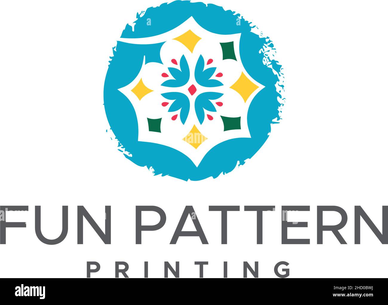 Modern colorful design FUN PATTERN logo design Stock Vector Image & Art ...