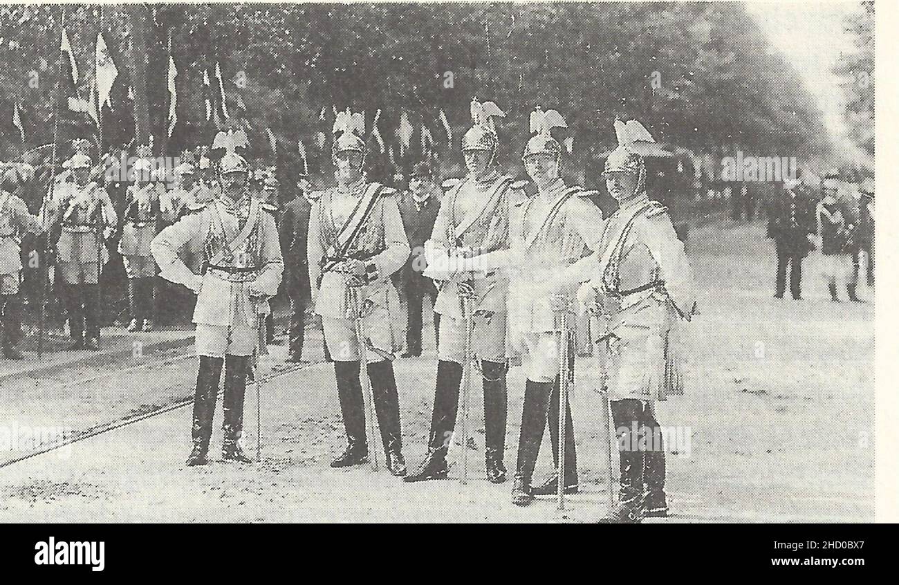 Richard Emil zu Dohna-Schlobitten im Garde-du-Corps-Regiment Potsdam ...