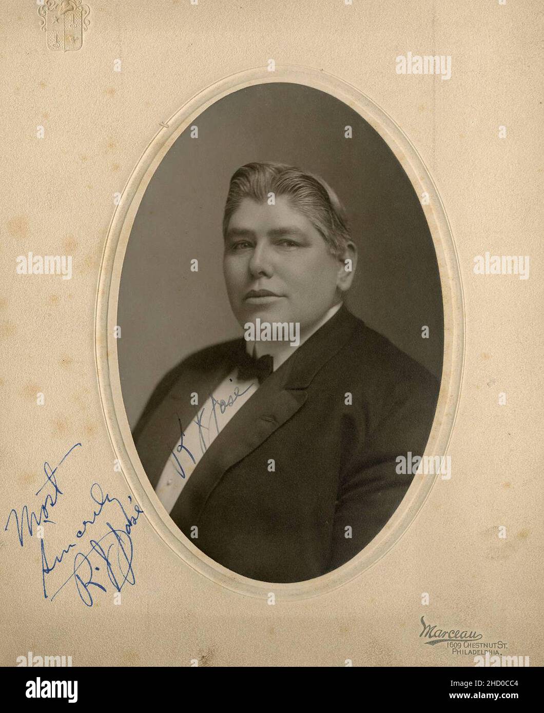 Richard J Jose, stage singer Stock Photo - Alamy