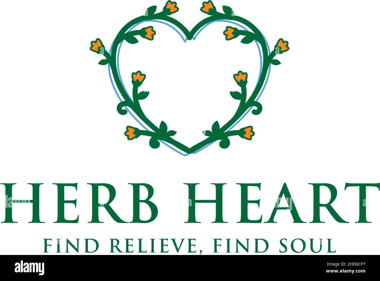 Flower outline heart Stock Vector Images - Alamy