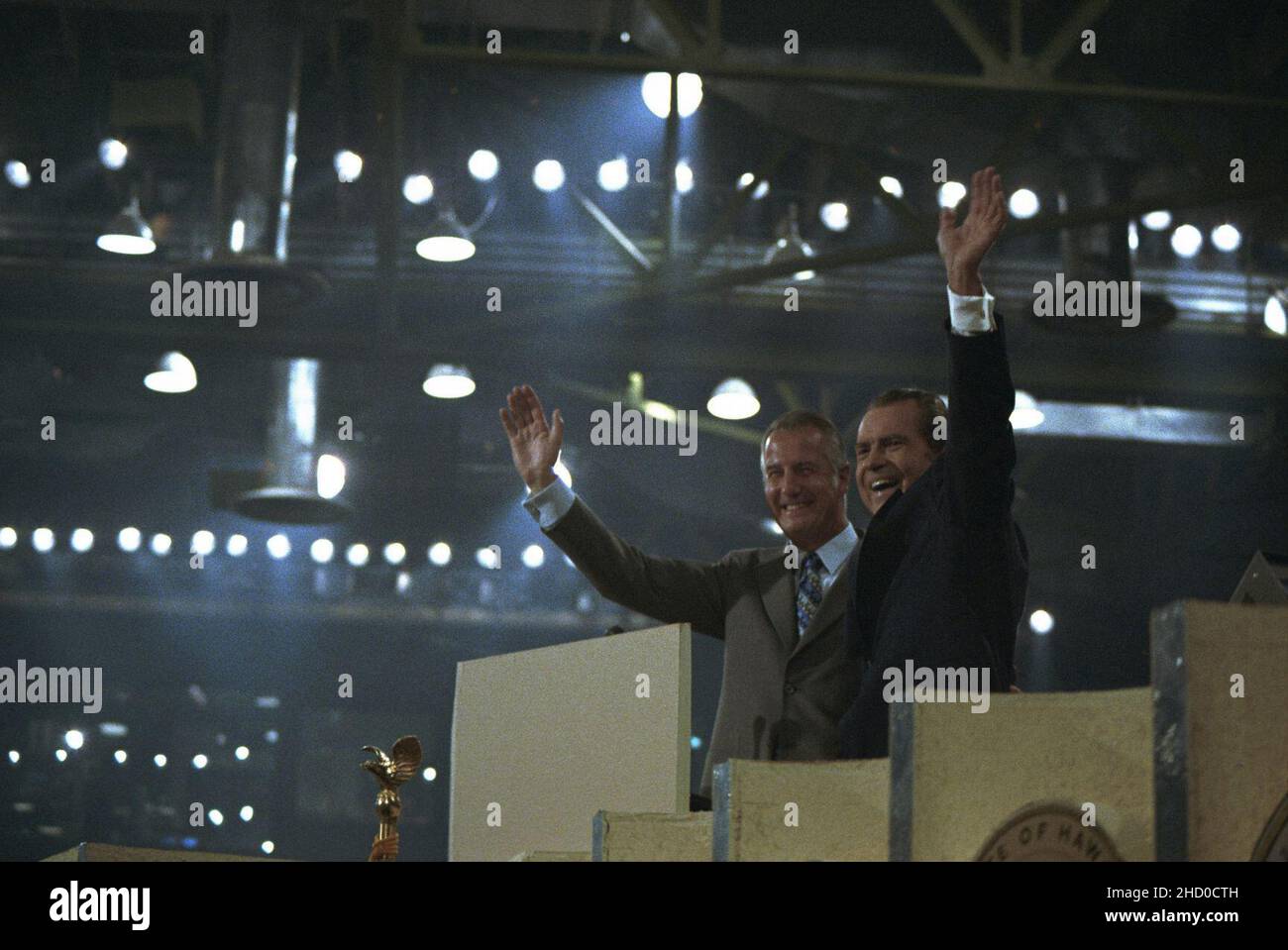 Richard Nixon and Spiro Agnew at the 1972 Republican National ...